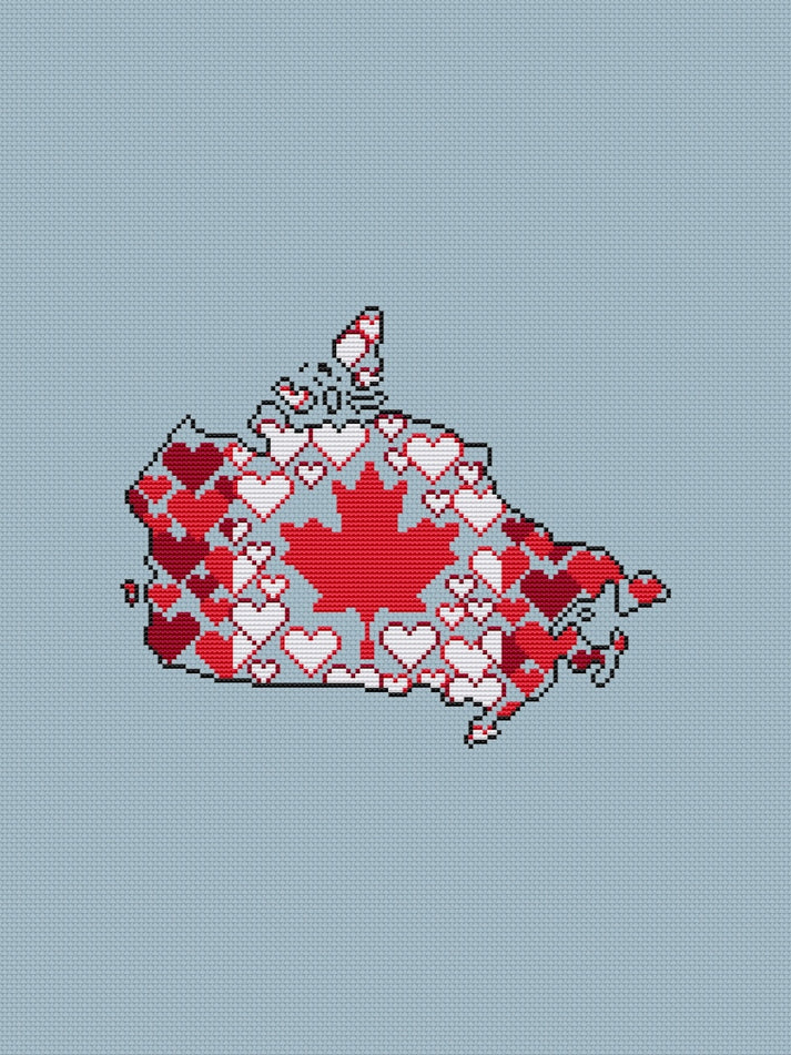Canada - free cross stitch pattern – Kate Stitch Land