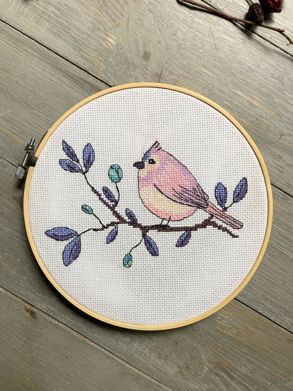 Spring Bird - free cross stitch pattern – Kate Stitch Land