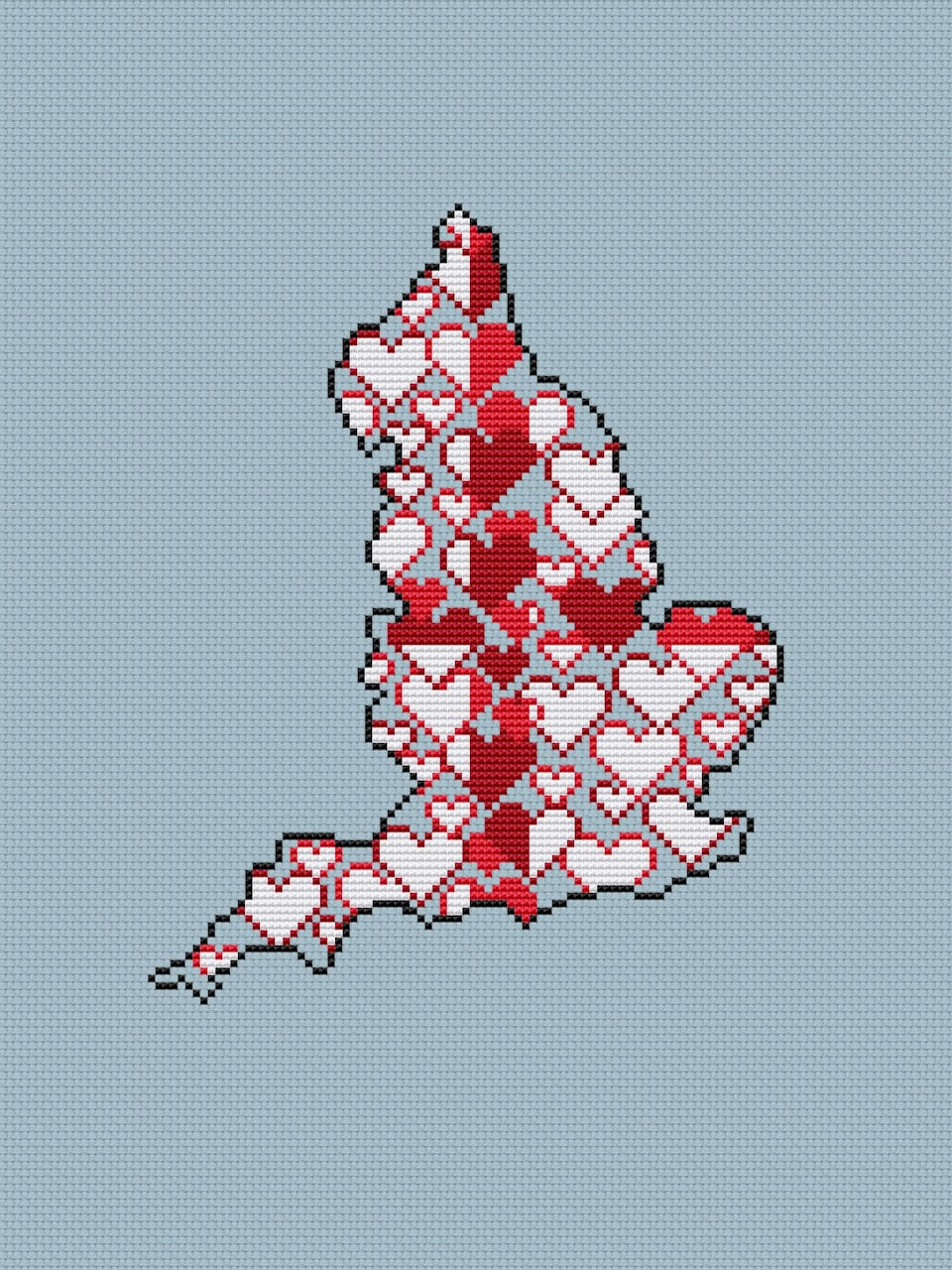 England - free cross stitch pattern – Kate Stitch Land
