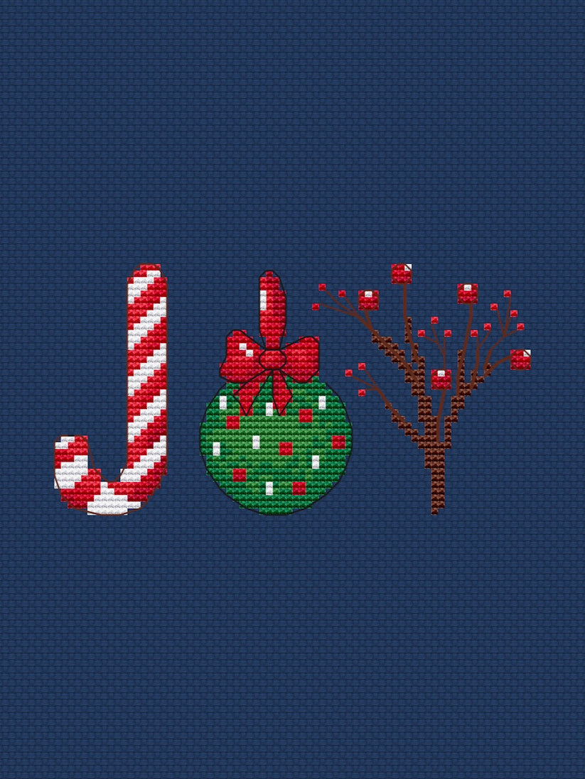 JOY - cross stitch pattern – Kate Stitch Land